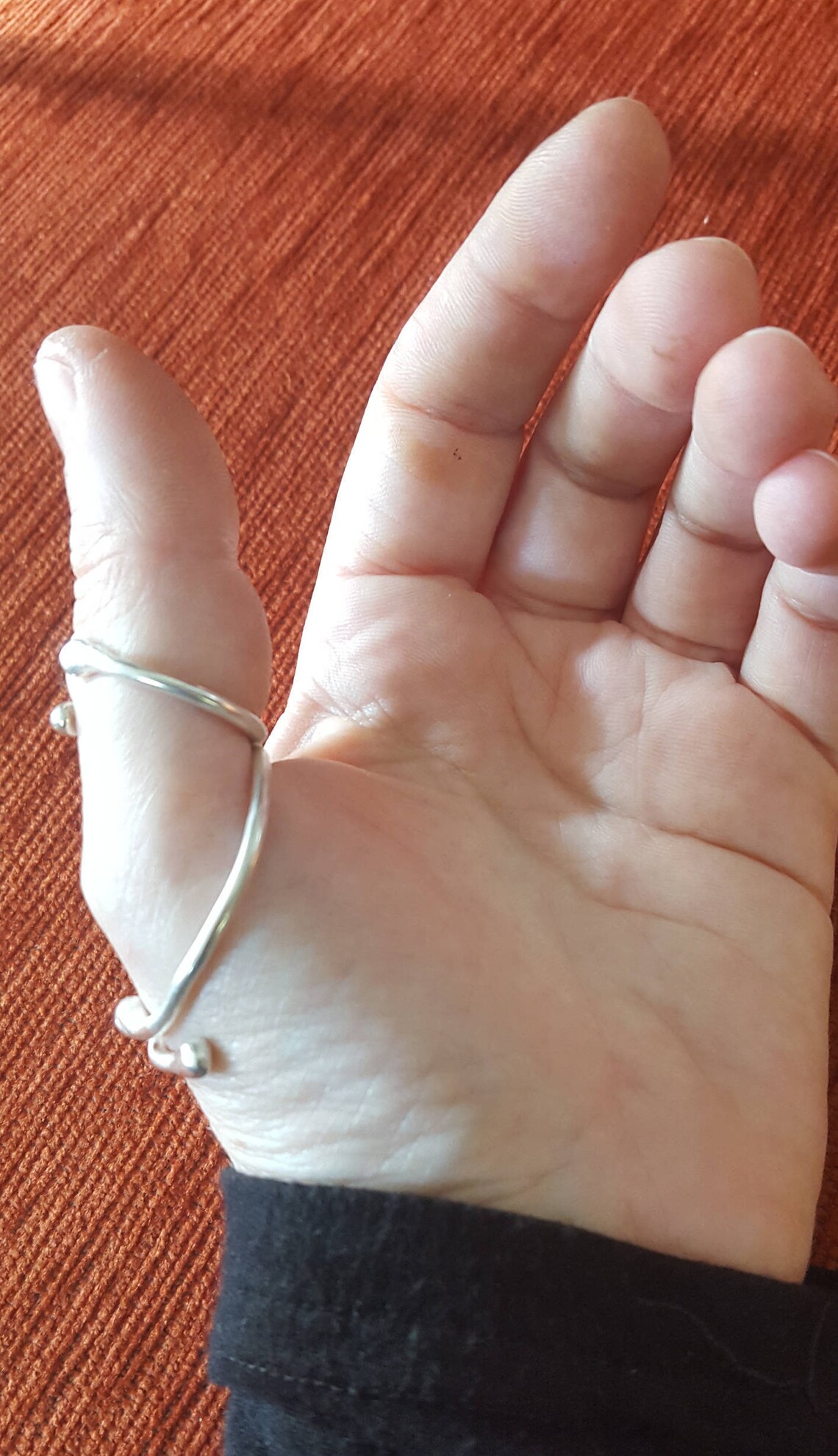 Thumb Hypermobility Ring Splint Silver MCP Joint Support - Etsy UK