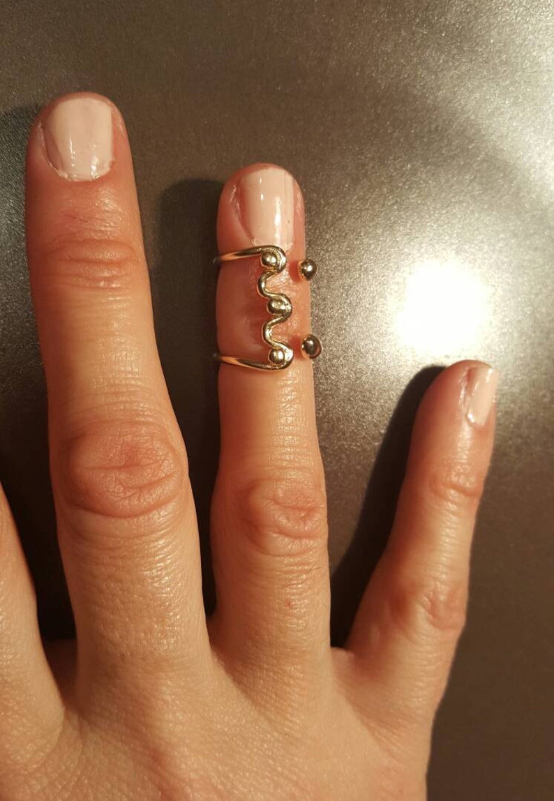 Mallet Finger Gold Plated 14k Finger Ring Splint - Etsy