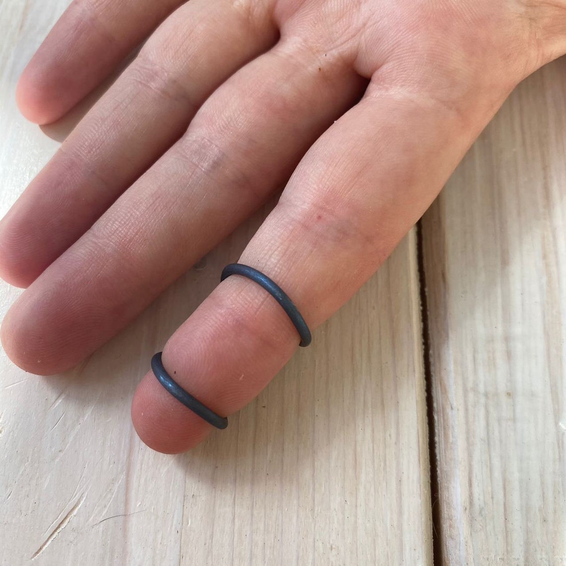 Titanium Mallet Finger Ring Splint Blue and Purple - Etsy UK