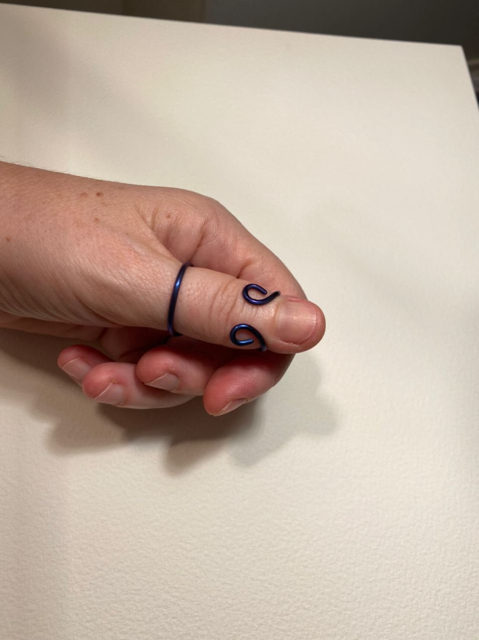 Titanium Adjustable Thumb Ring Splint Purple Anodized - Etsy