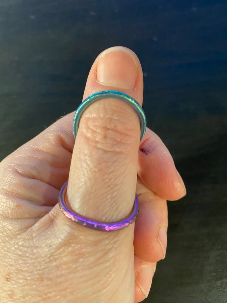 Titanium Anodized Thumb Ring Splint Two Colors Multicolor - Etsy