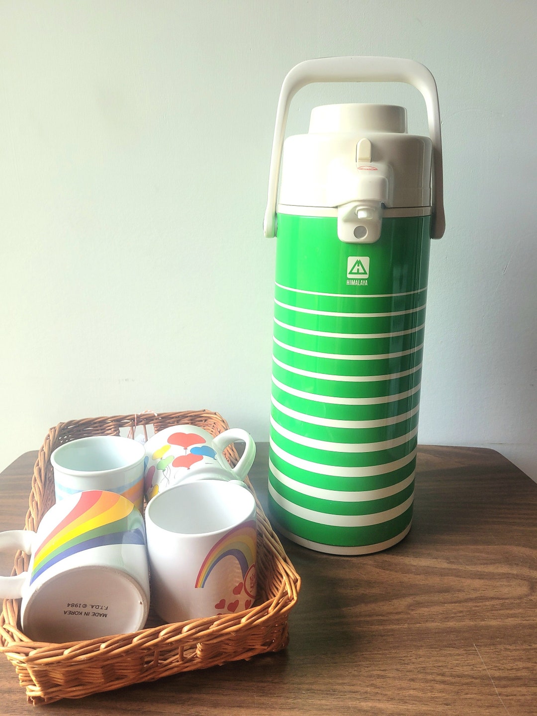 Vintage Himalaya Insulated Drink Dispenser . Push Pot for Hot or Cold ...