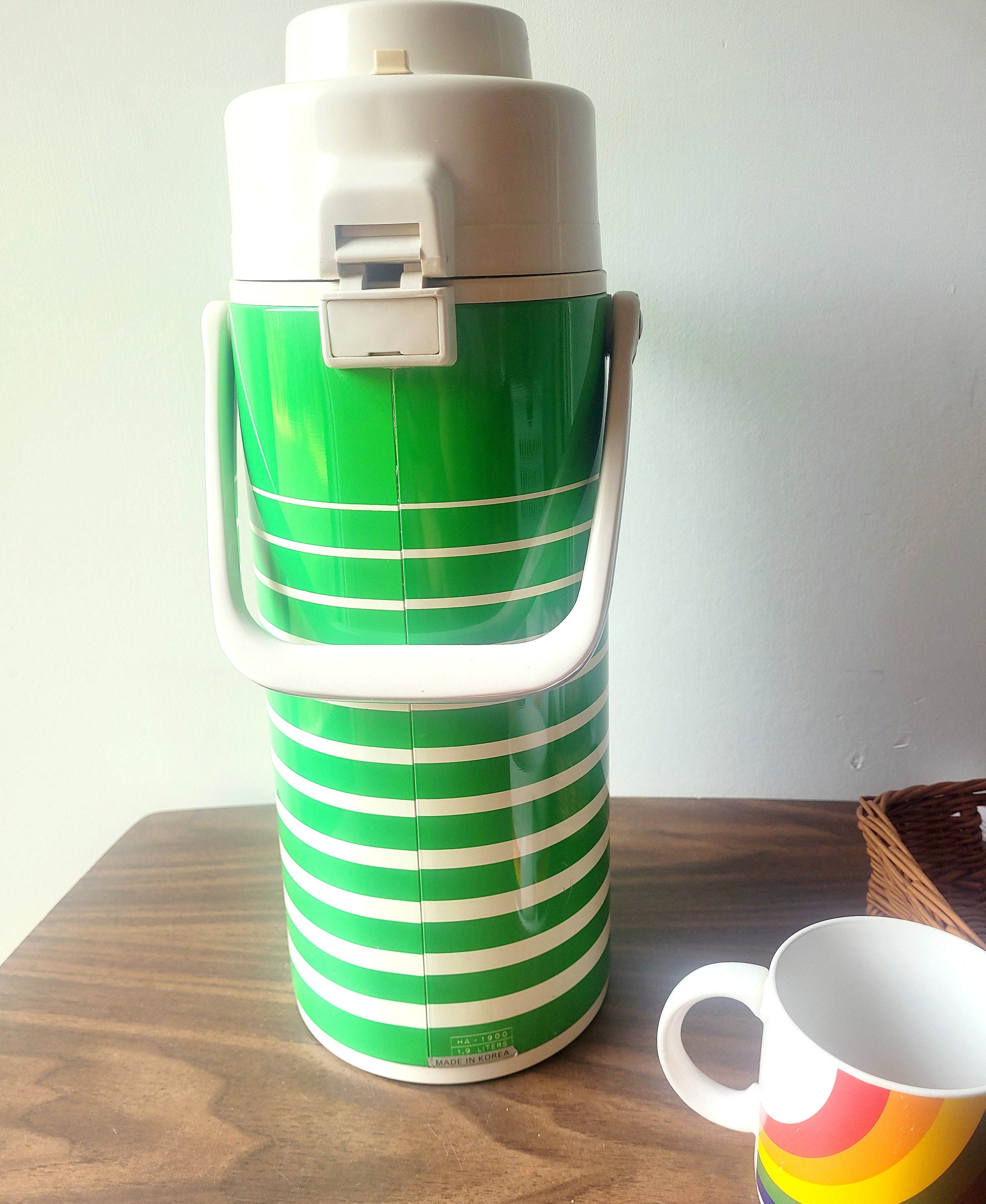 Vintage Himalaya Insulated Drink Dispenser . Push Pot for Hot or Cold ...