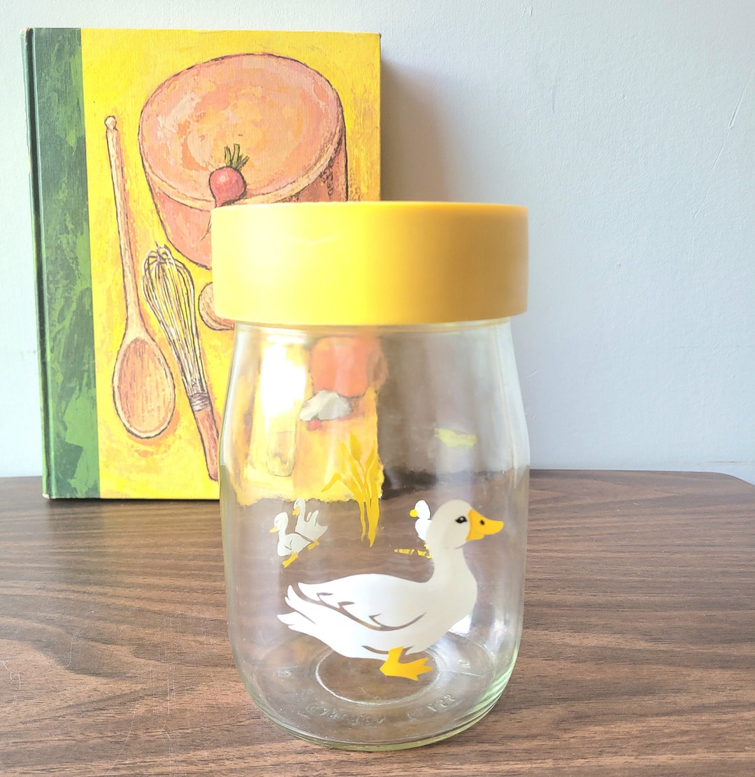 1983 Glass Canister . Duck Kitchen Decor - Etsy