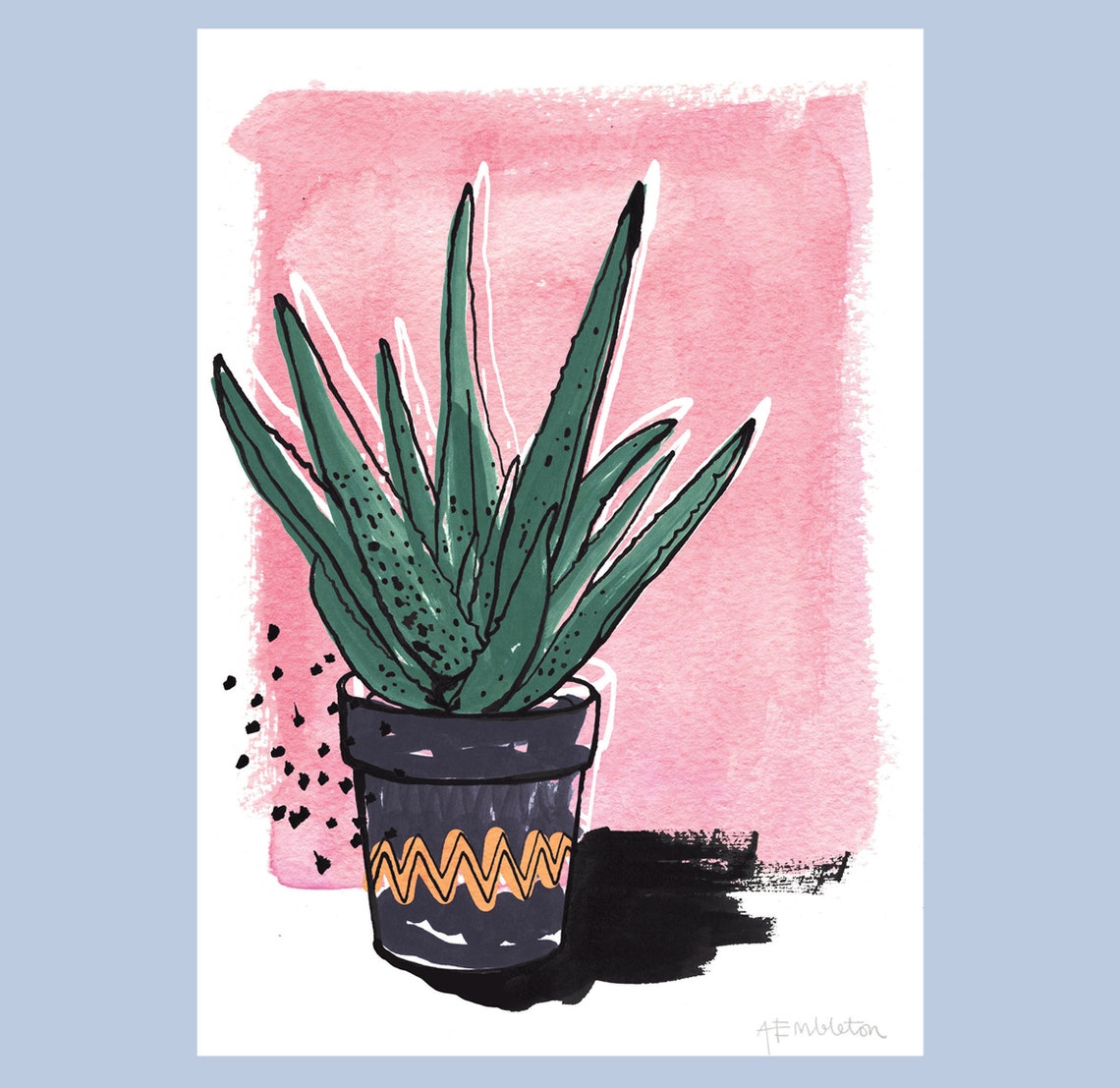 Aloe Vera Fine Art Giclee Print A4 or A3 - Etsy UK