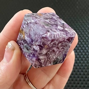 Stunning Charoite Crystal Cube - High Quality Charoite - Etsy