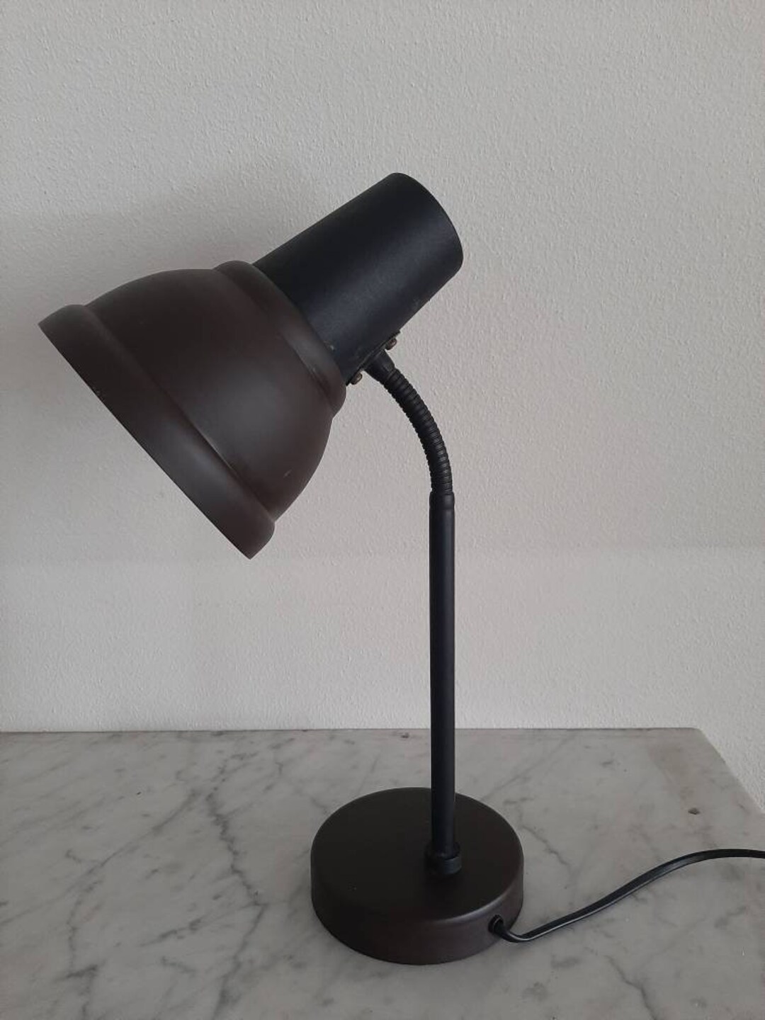 Vintage Dark Brown Desk Lamp Retro Lamp Mid Century Lamp - Etsy