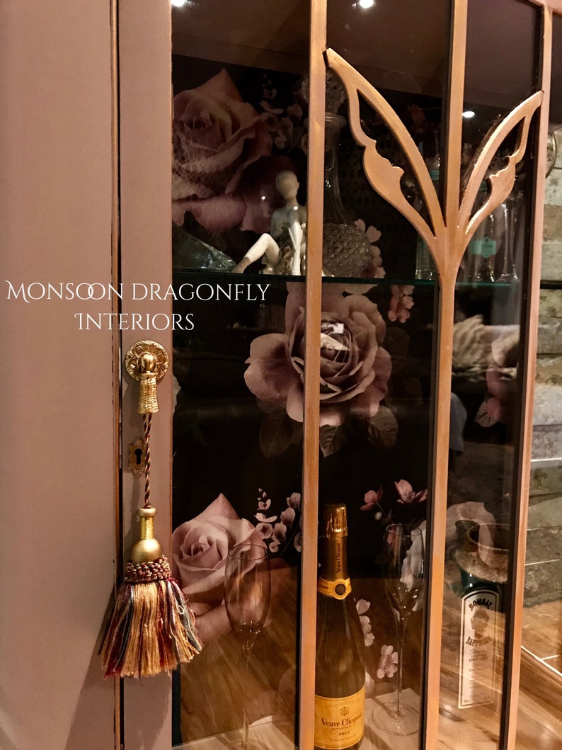 Now Sold Art Deco Cocktails Drinks Cabinet Bar in Damask & - Etsy