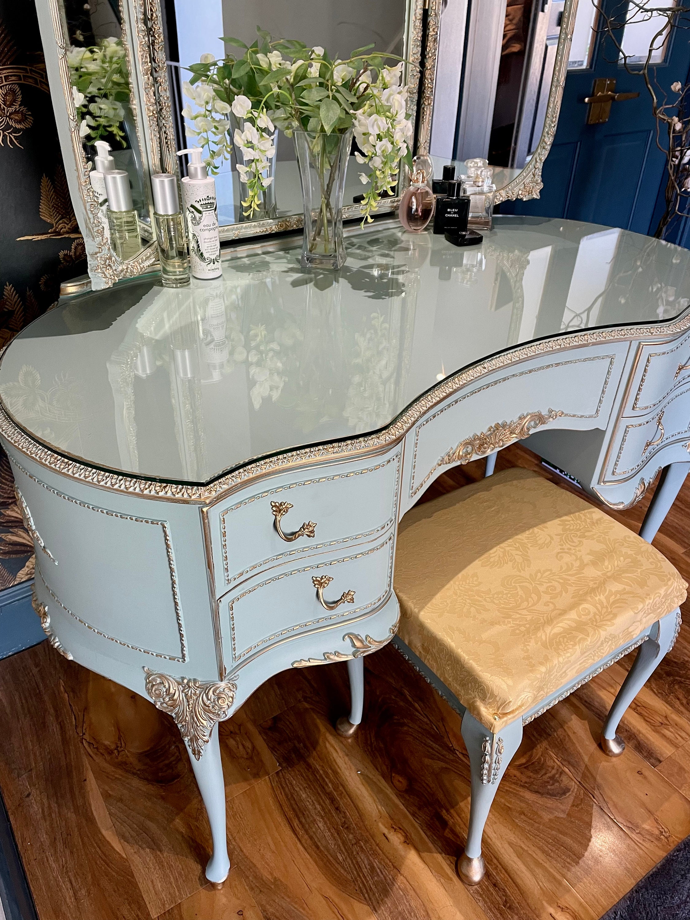 Vintage French Louis Style Olympus Antoinette Dressing Table - Etsy
