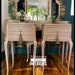 Vintage Olympus Bedside Tables, Pink Chests With Glass Tops (pair) to ...