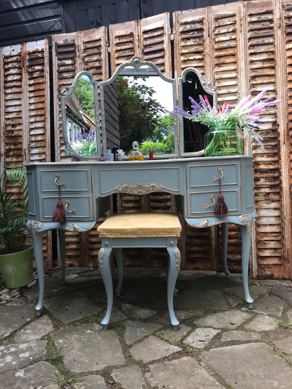 Vintage French Louis Style Olympus Antoinette Dressing Table ,mirror ...