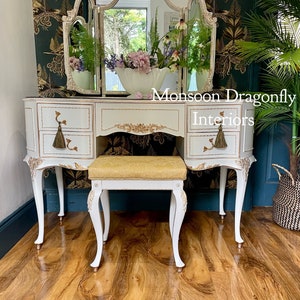 Painted Olympus Dressing Table French Louis Style Antoinette Dressing ...