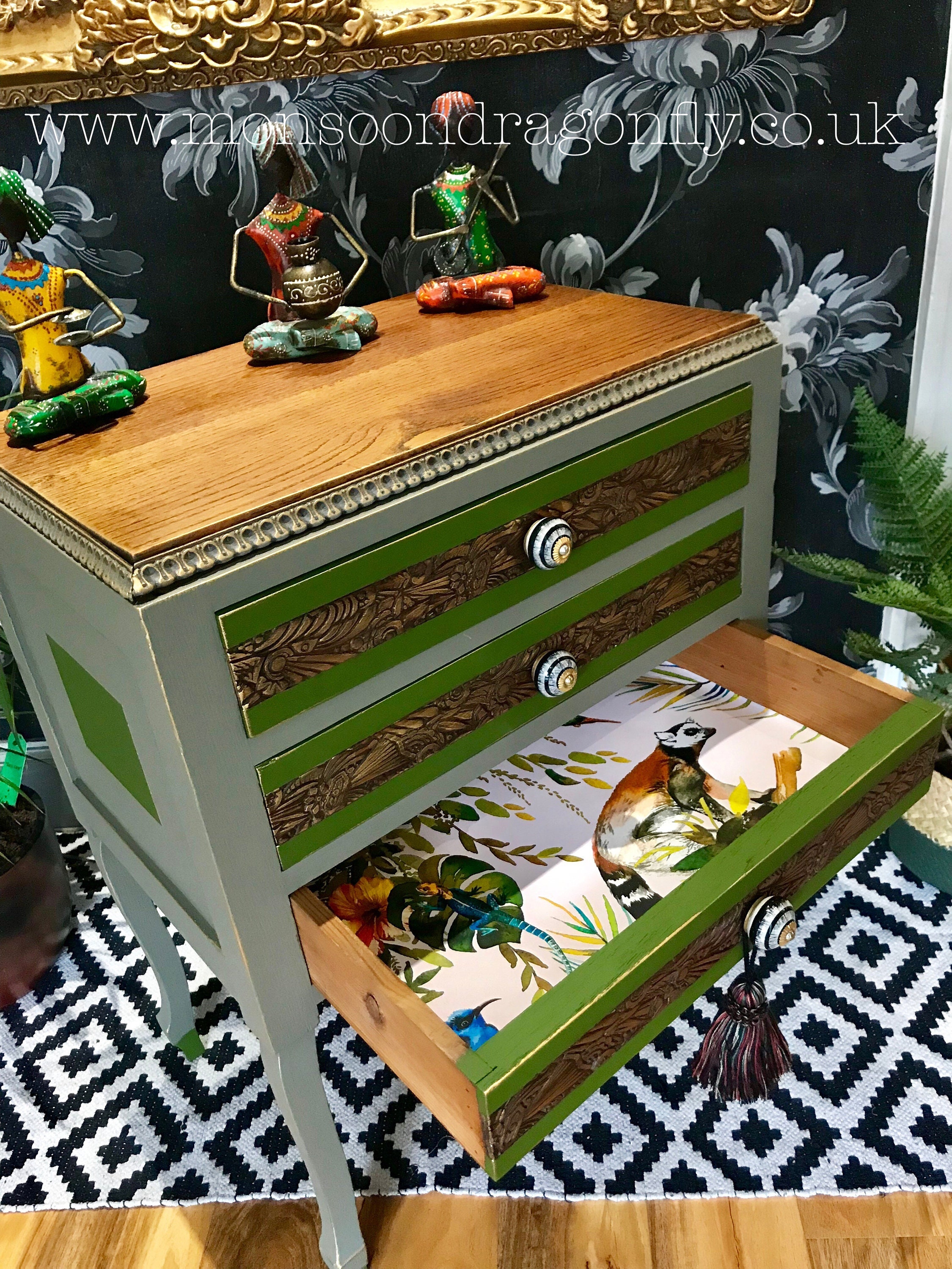 Unique French Colonial Side Table Bedside Sofa End Hallway - Etsy