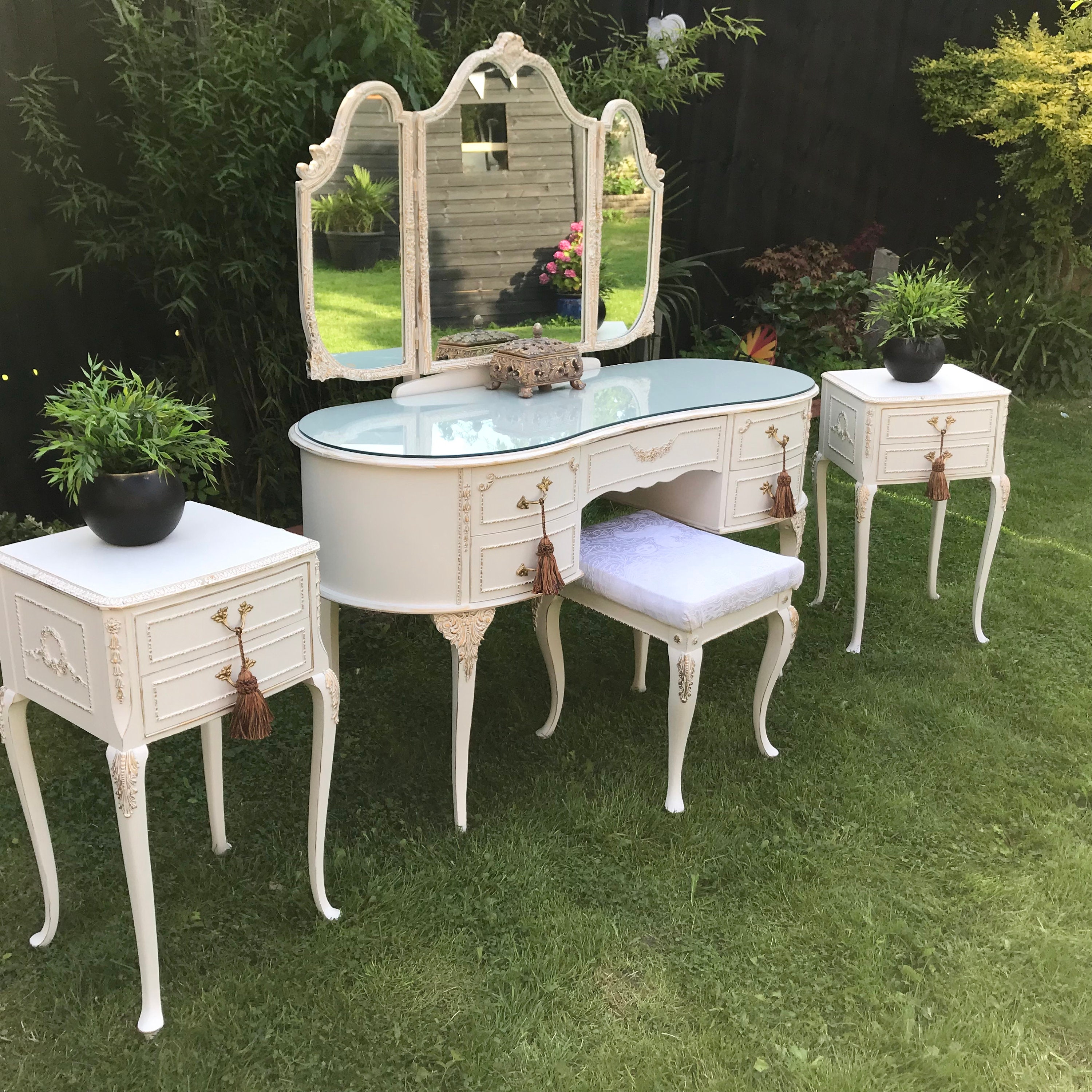 Vintage French Louis Style Olympus Antoinette Dressing Table ,mirror ...