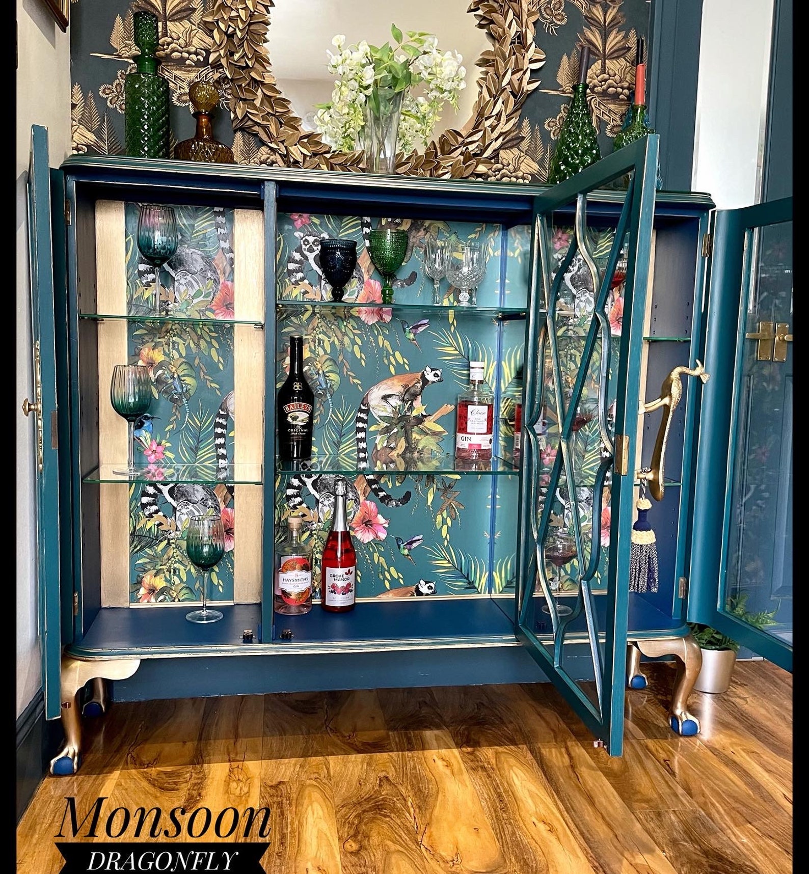 Professionally Upcycled Drinks Cabinet Cocktail Display - Etsy