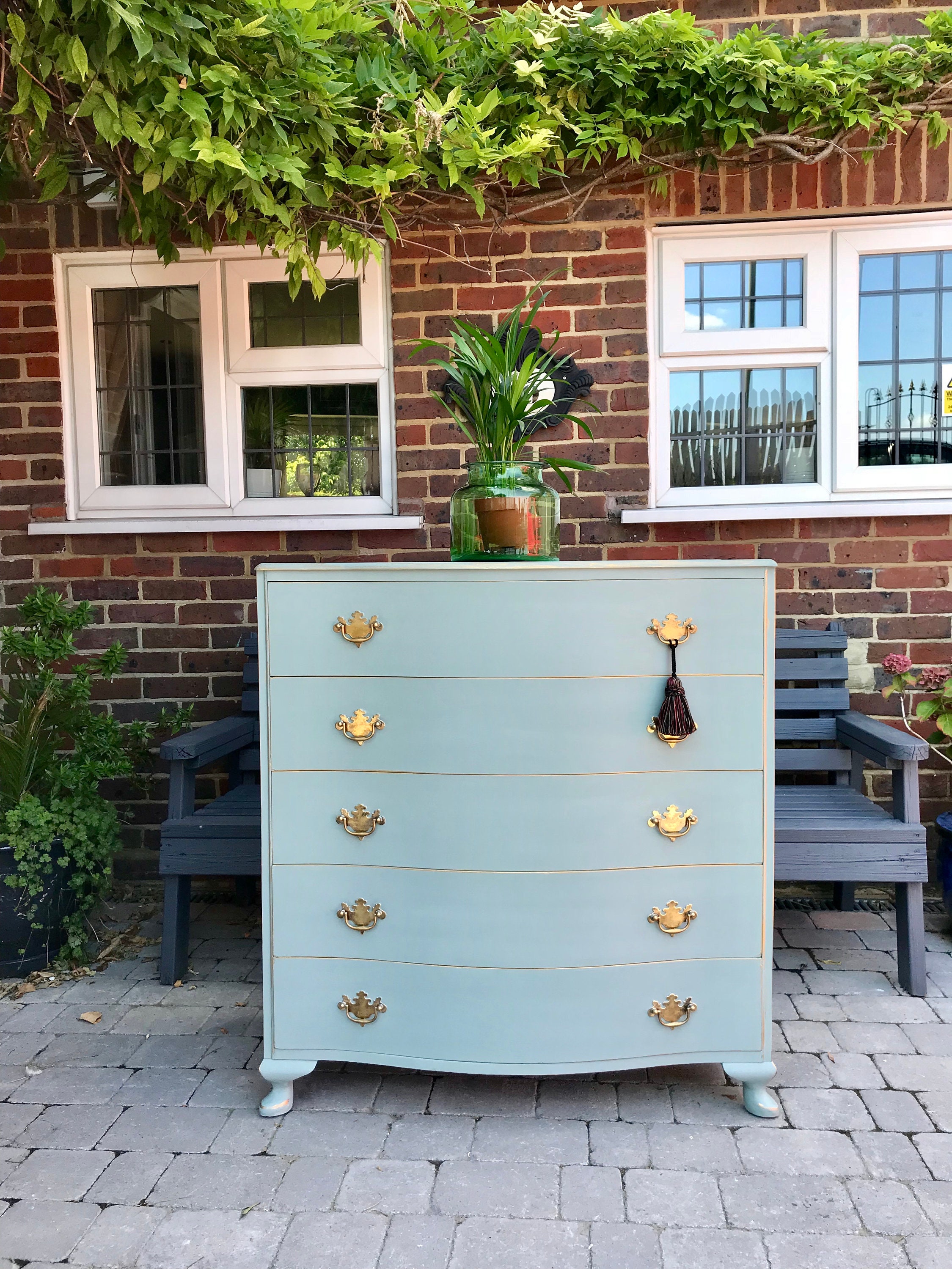 Vintage French Louis Style Olympus Bow Front Chest of Drawers ~sold ...