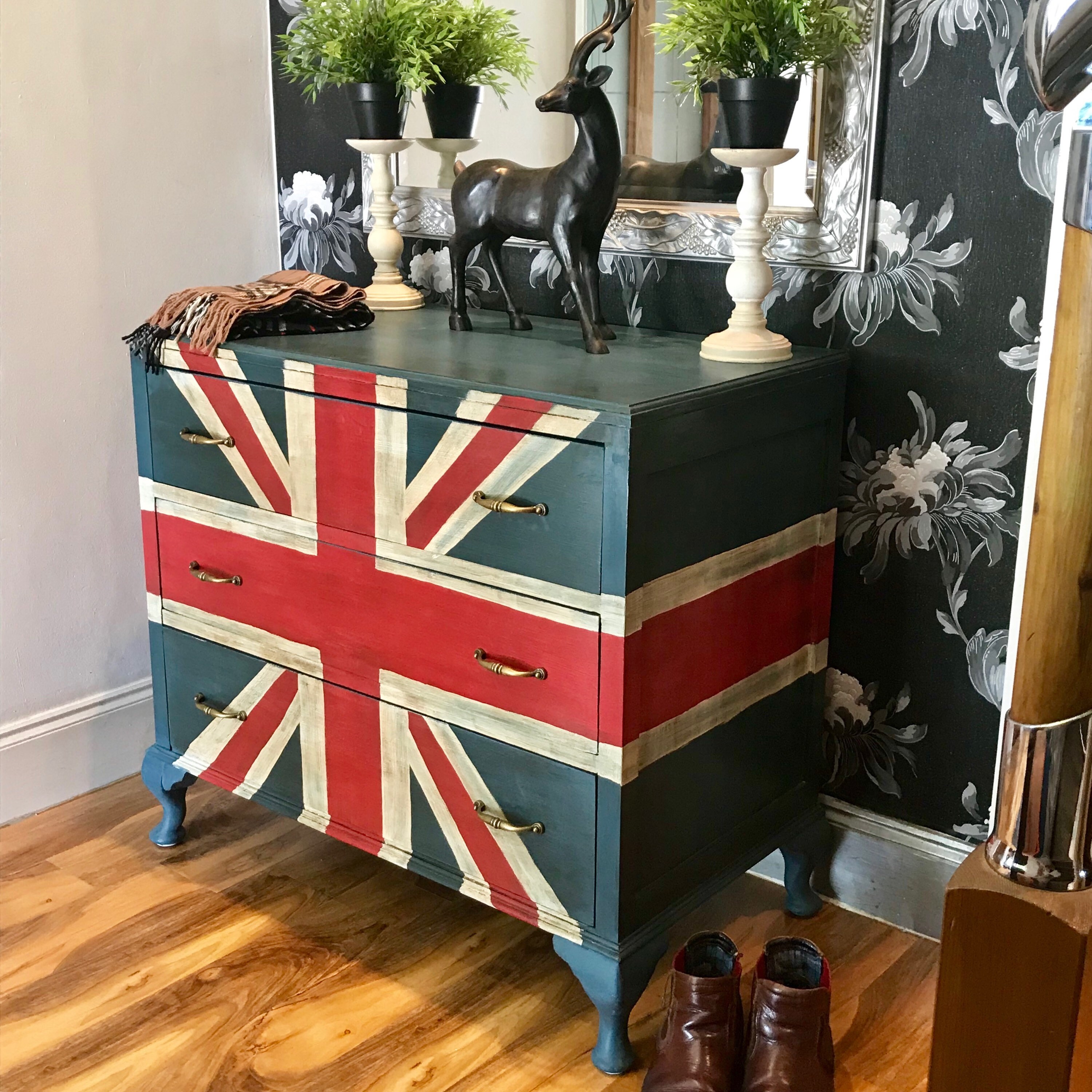 Union Jack Chest of Drawers Now Sold hand Painted in Annie Sloan Chalk ...