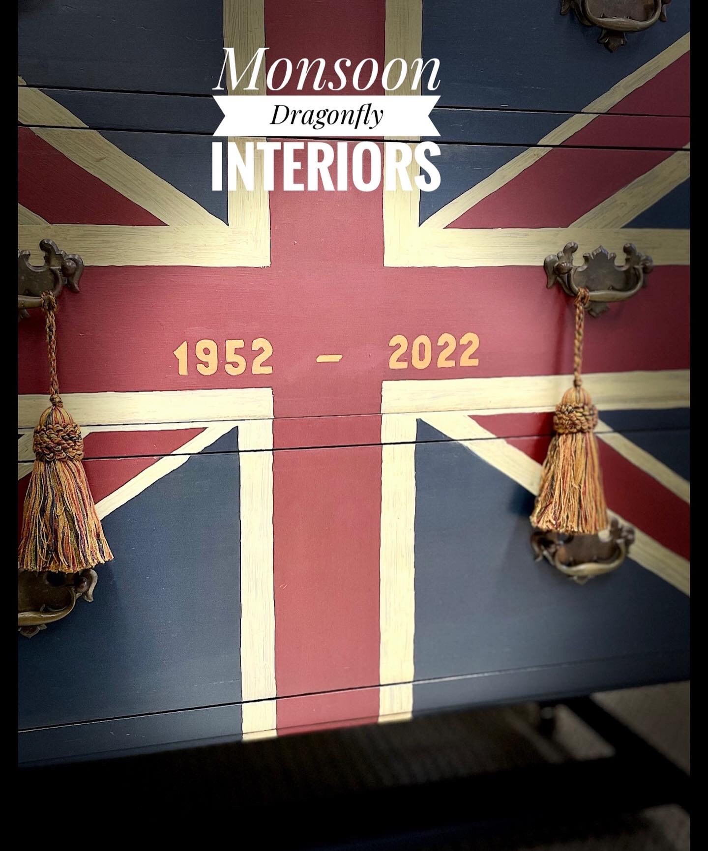 Union Jack Queens Platinum Jubliee Chest of Drawers Hand - Etsy