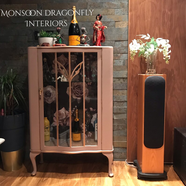 Now Sold Art Deco Cocktails Drinks Cabinet Bar in Damask & - Etsy