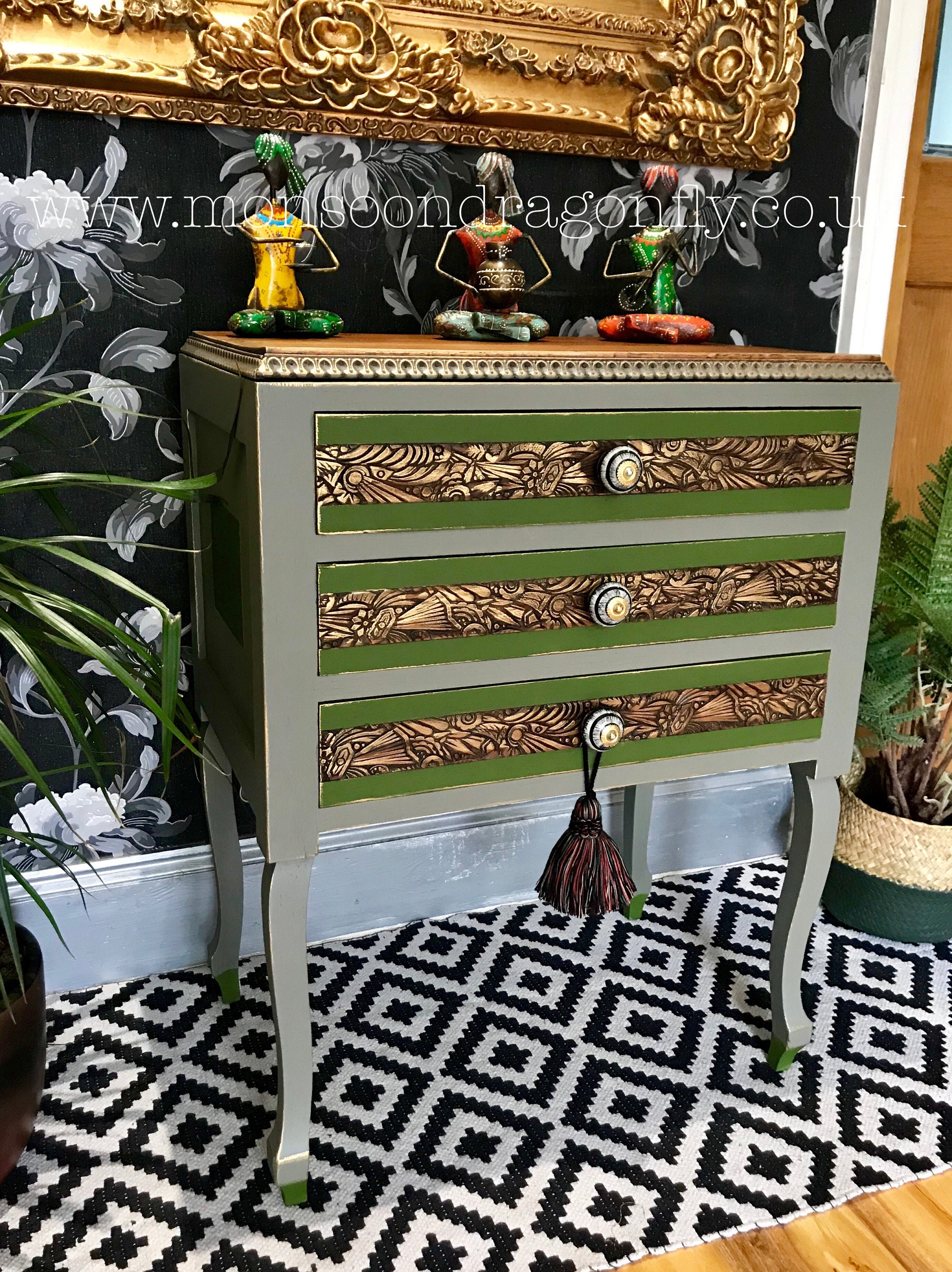 Unique French Colonial Side Table Bedside Sofa End Hallway - Etsy