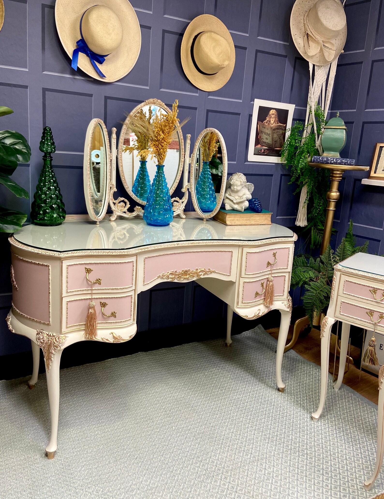 Vintage French Louis Style Olympus Antoinette Dressing Table | Etsy