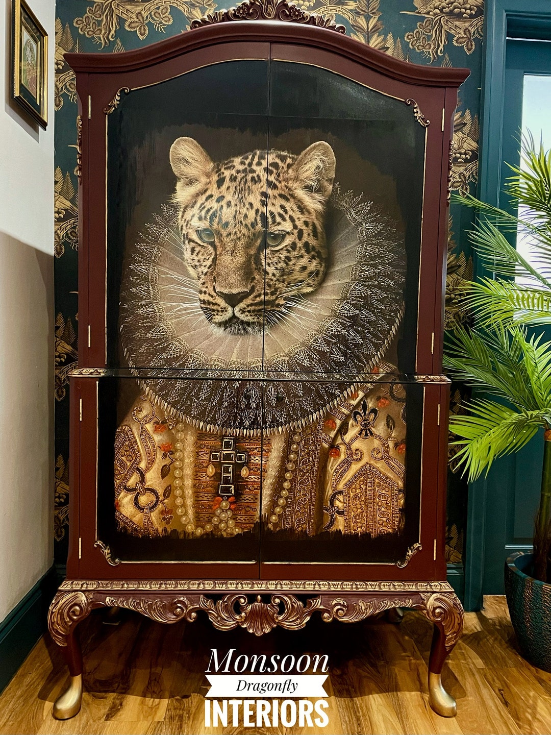 SOLD Art Deco Vintage Funky Drinks Cocktail Gin Bar Cabinet Cupboard ...