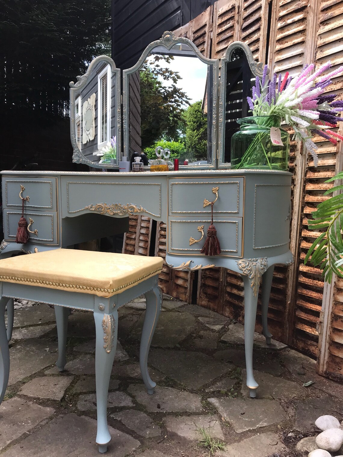 Vintage French Louis Style Olympus Antoinette Dressing Table ,mirror ...