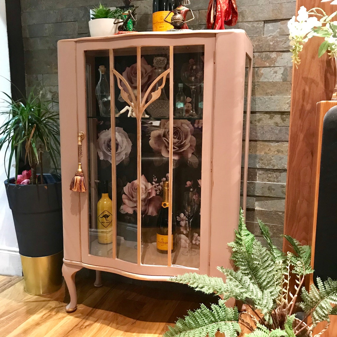 Now Sold Art Deco Cocktails Drinks Cabinet Bar in Damask & - Etsy