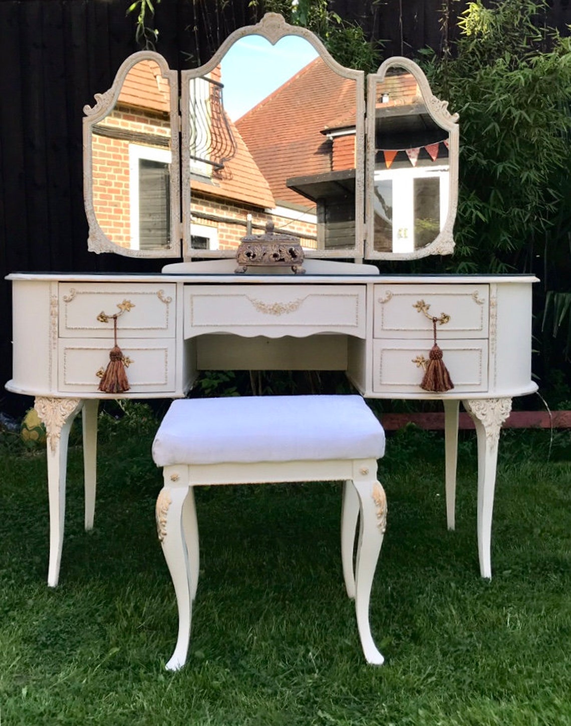 Vintage French Louis Style Olympus Antoinette Dressing Table - Etsy