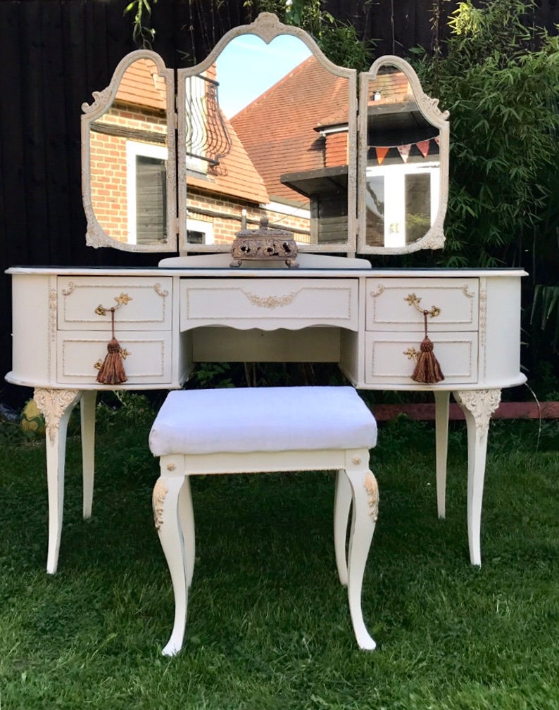 Vintage French Louis Style Olympus Antoinette Dressing Table - Etsy