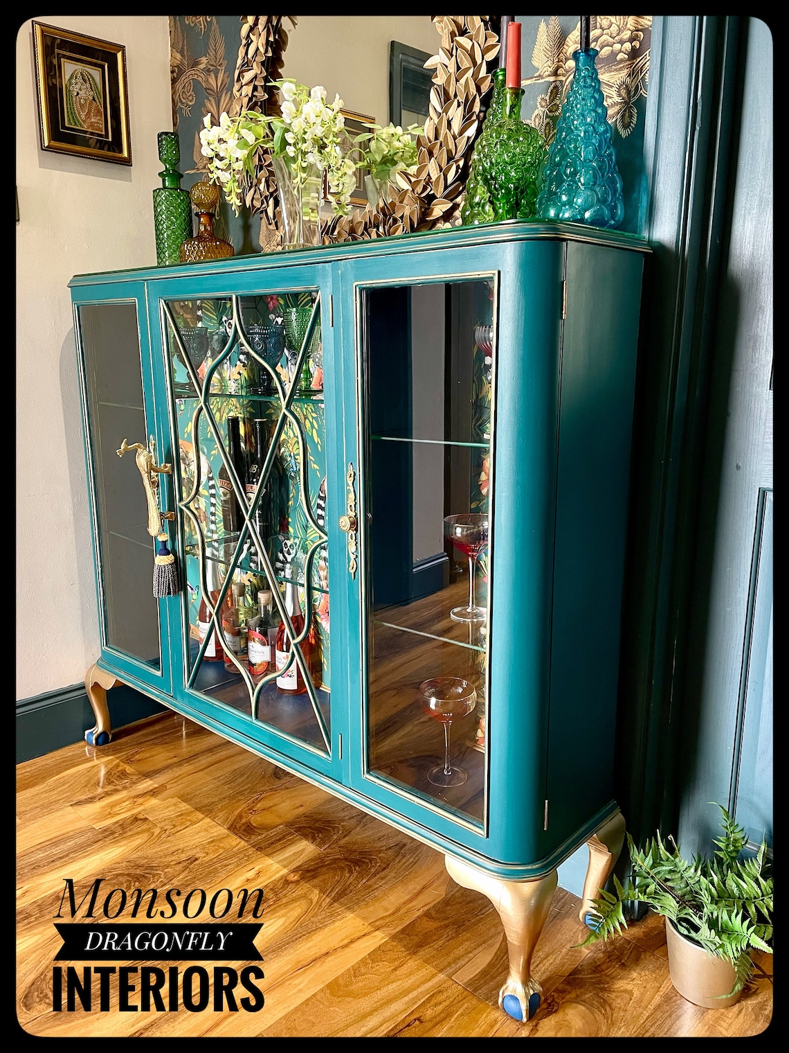 Professionally Upcycled Drinks Cabinet Cocktail Display - Etsy