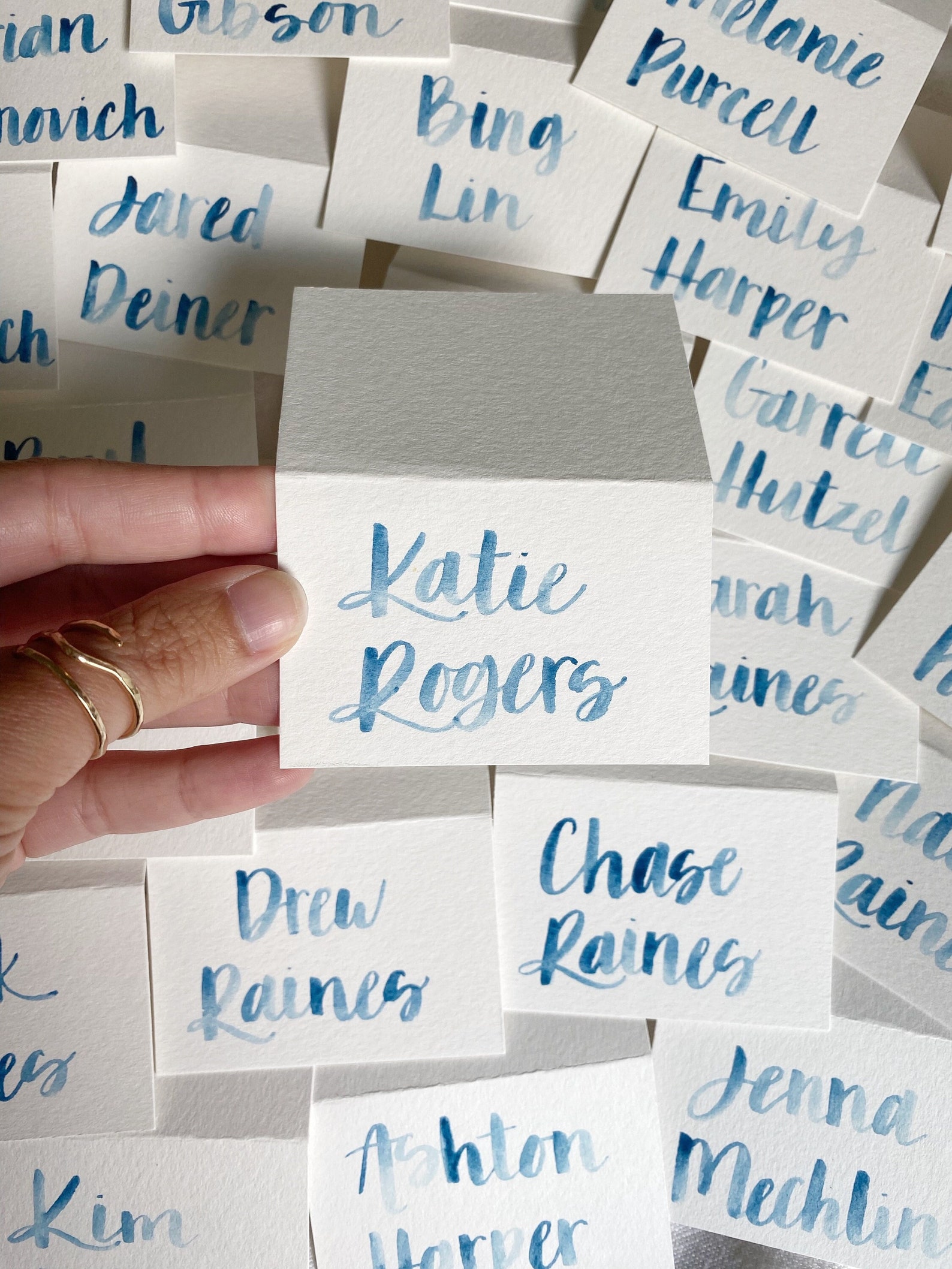 Custom Place Cards Custom Escort Cards Watercolor Place Cards Custom ...