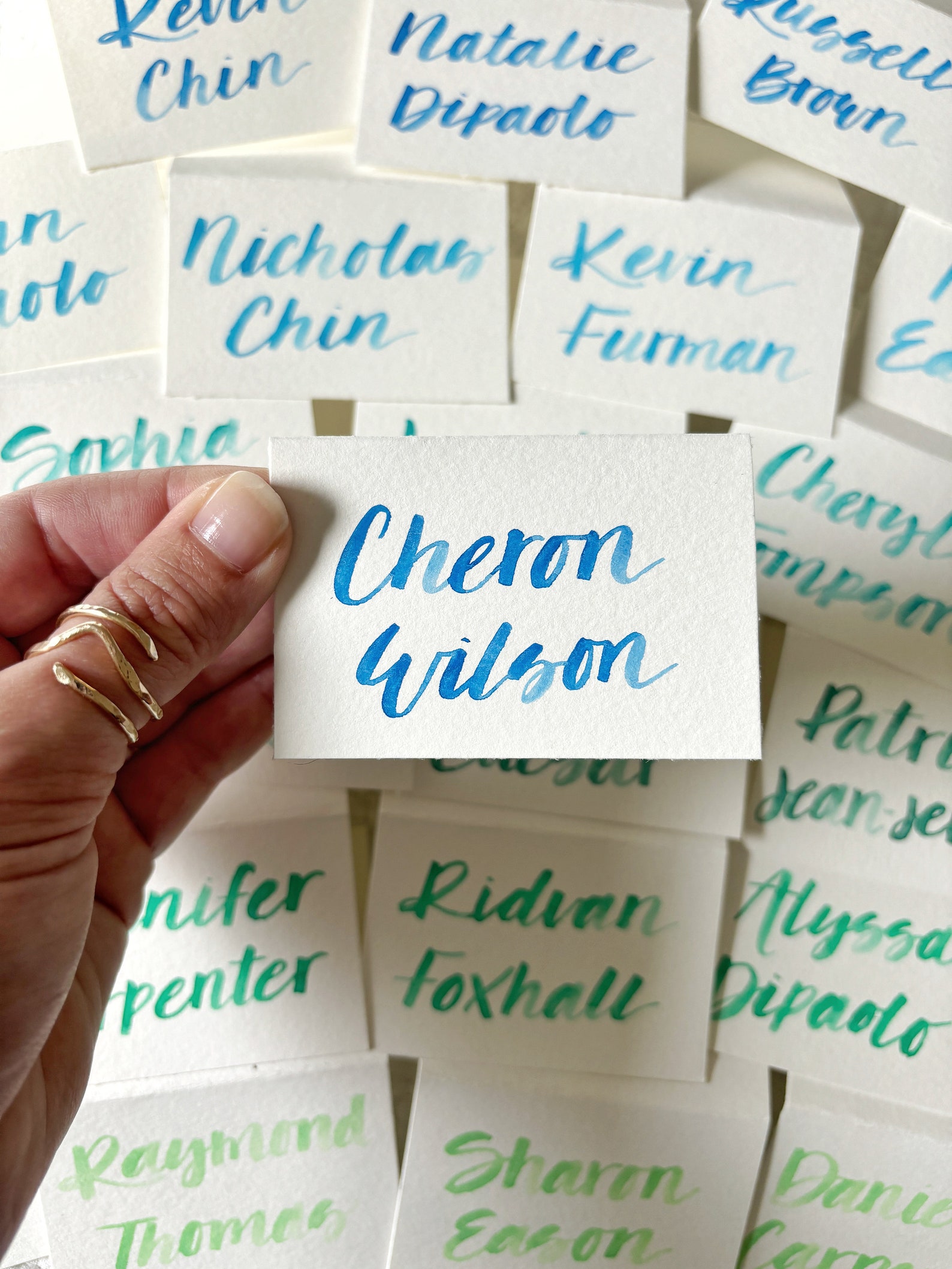 Custom Place Cards Custom Escort Cards Watercolor Place Cards Custom ...