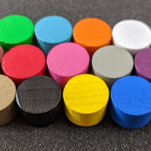 15x10mm Wooden Discs Board Game Pieces - Etsy