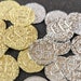 Metal Coins, Pirate Treasure, Play Money Gold Silver and Copper 22mm - Etsy