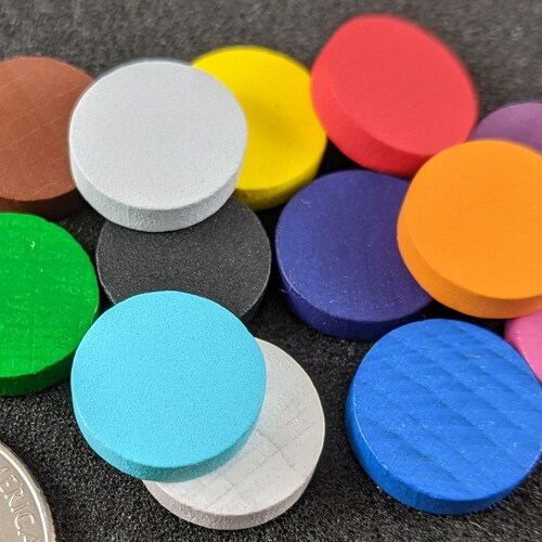 15x4 Mm Wooden Discs Board Game Pieces - Etsy