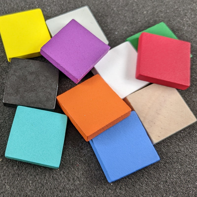 Wooden Square Tokens - Etsy