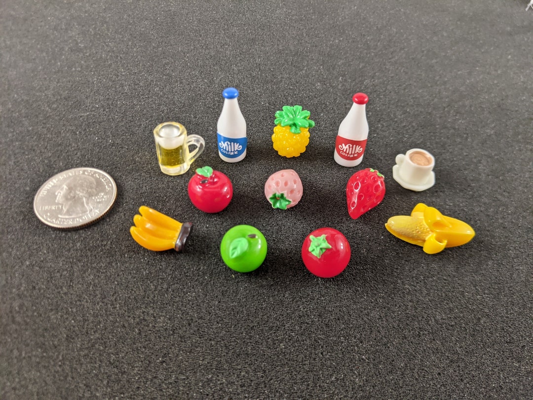 Tiny Food Items, Drinks, Milk, Fruits - Etsy
