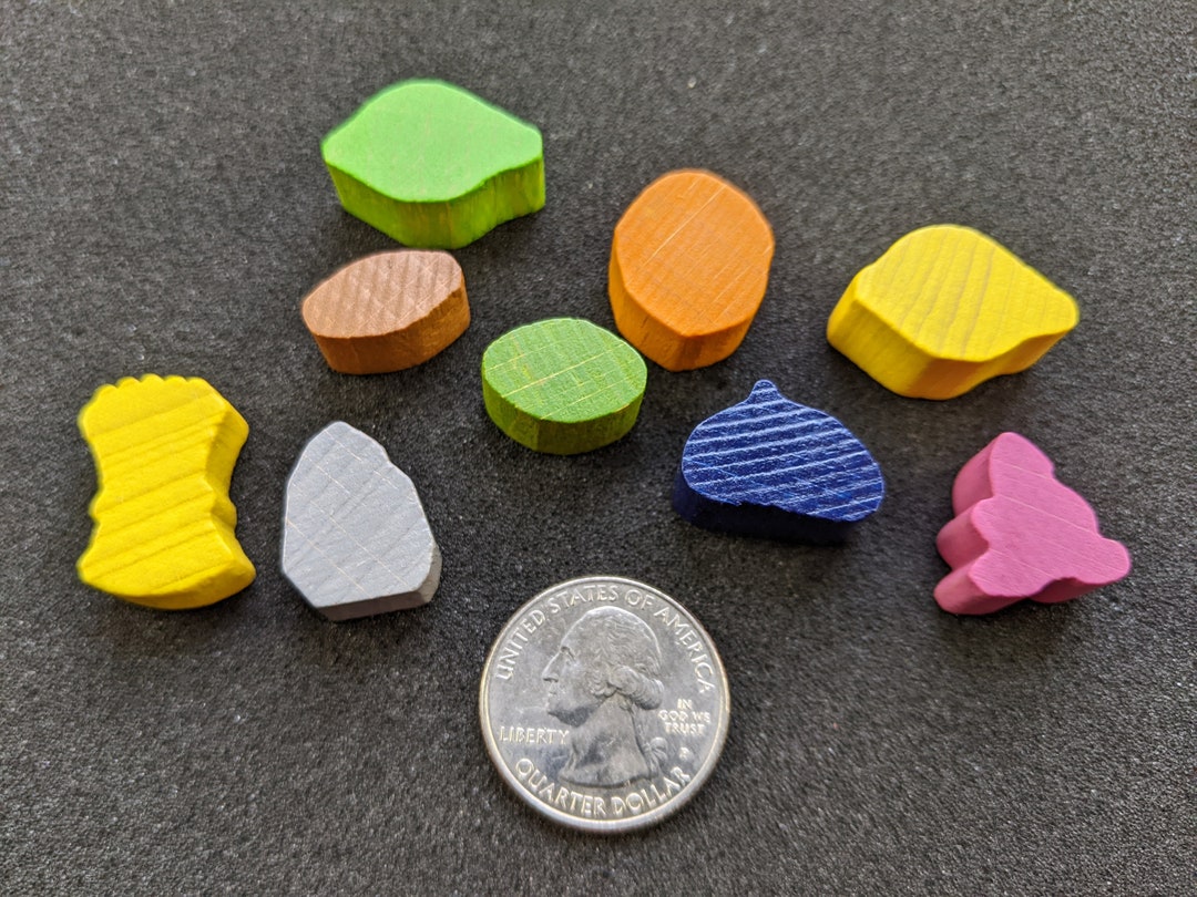 Small Wooden Fruit Game Pieces - Etsy