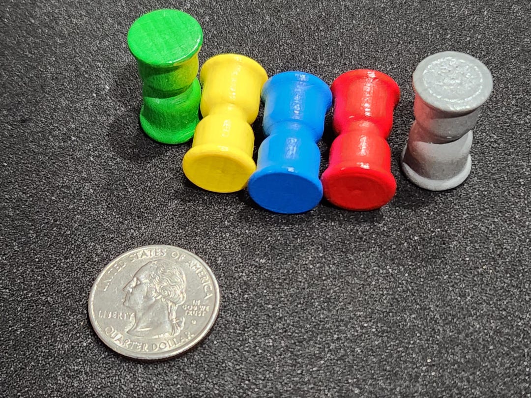 Small Wooden Hourglass Board Game Token - Etsy