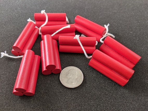 Wooden Dynamite With String Fuse - Etsy