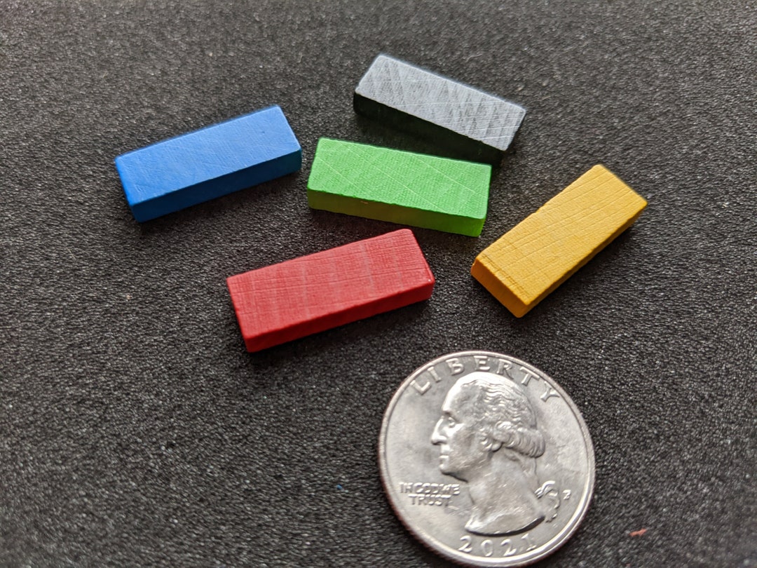 Tiny Rectangle Board Game Tiles - Etsy