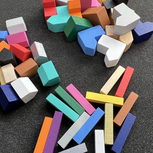 Settlers Standard Set - New Colors (settlements, Cities, Roads) | Board ...