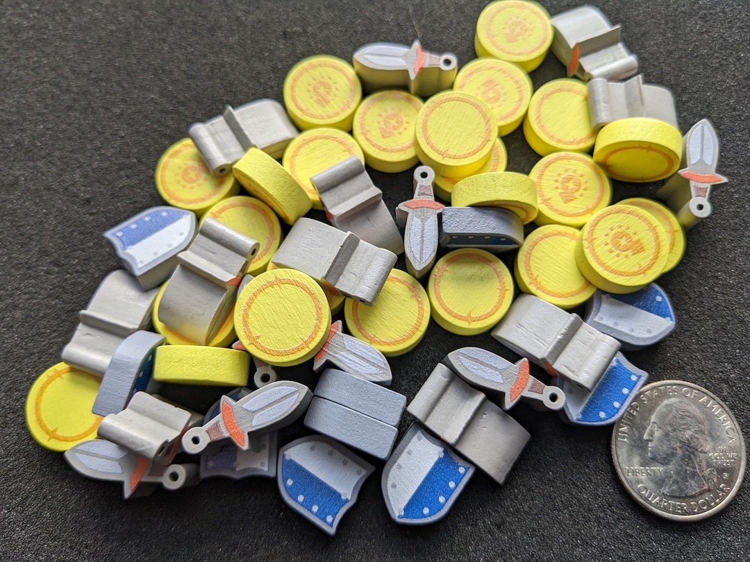 Imperial Upgrade Tokens (swords, Coins, Shields) - Etsy