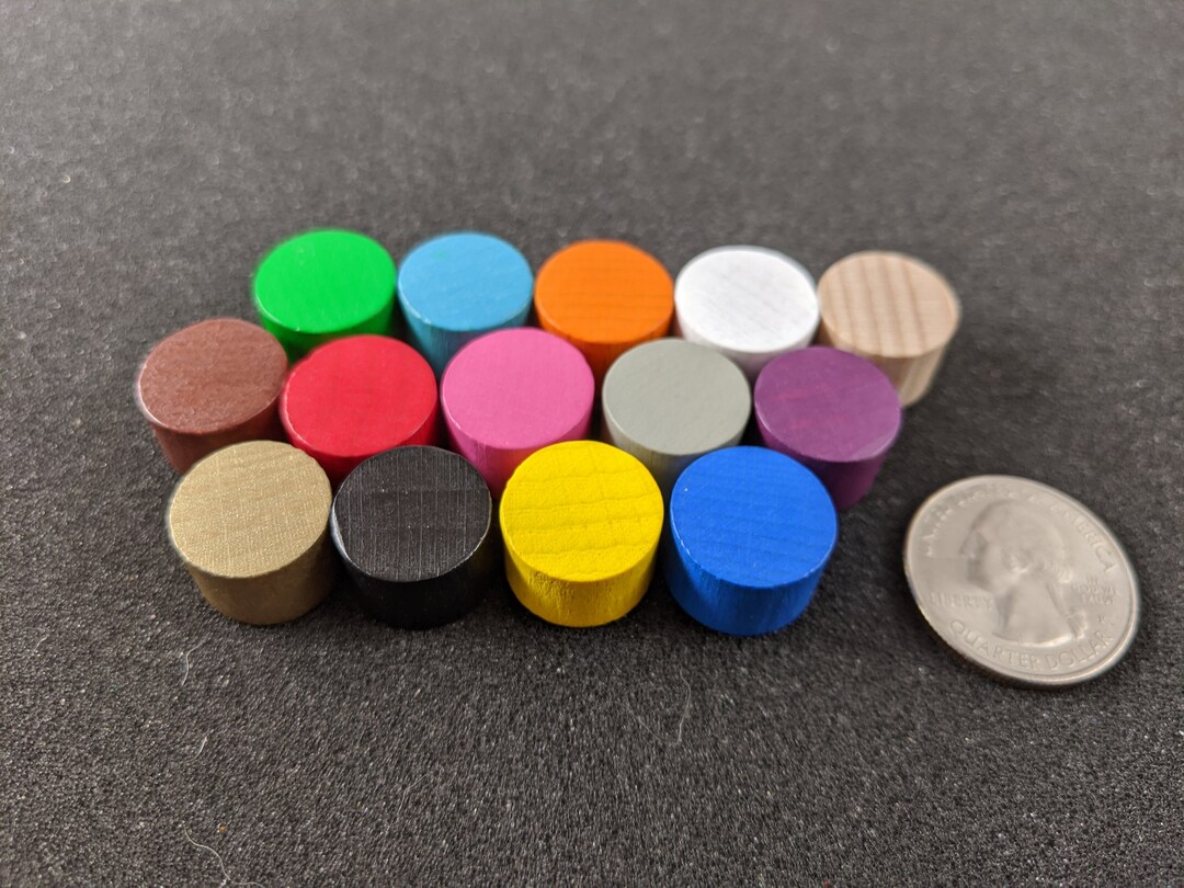 15x10mm Wooden Discs Board Game Pieces - Etsy