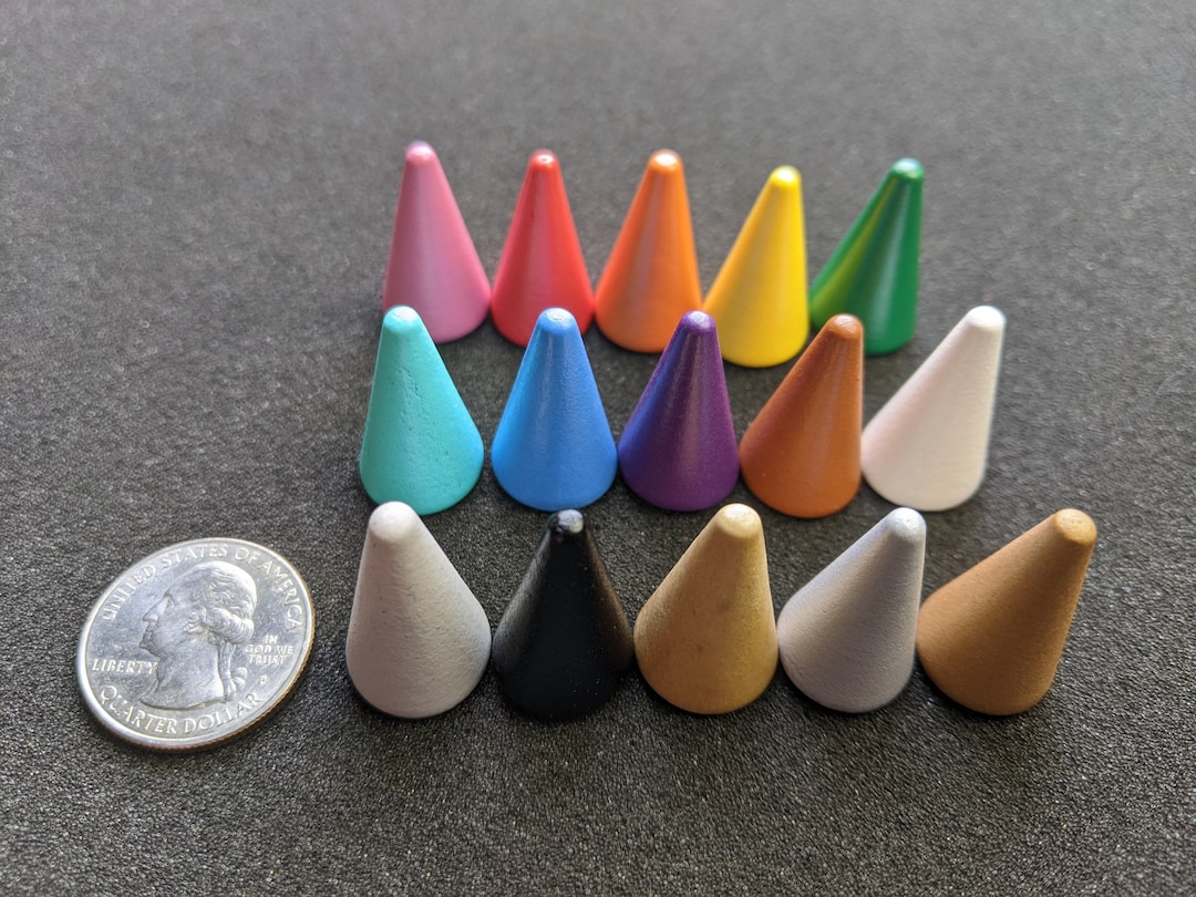 Traders Cones Board Game Settlers Style Wood Wooden Game Pieces | Board ...