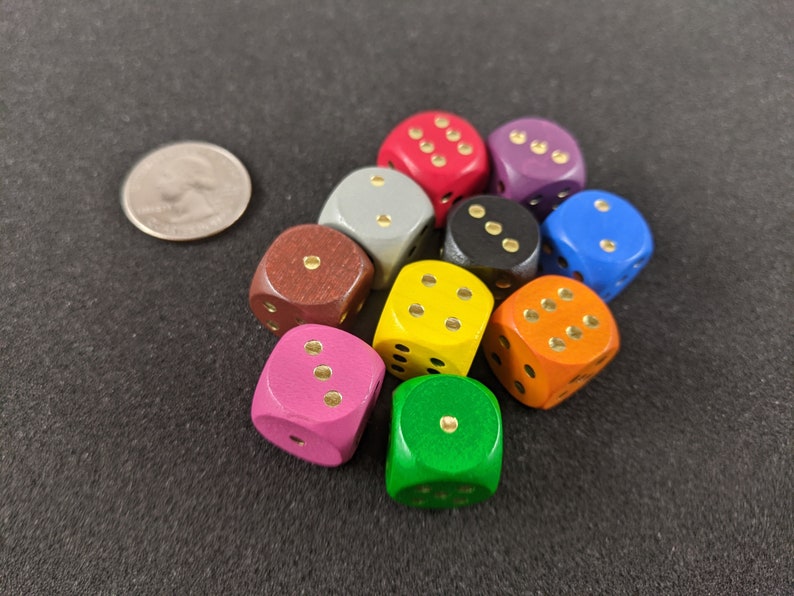 Fancy Wooden Dice Set | Etsy