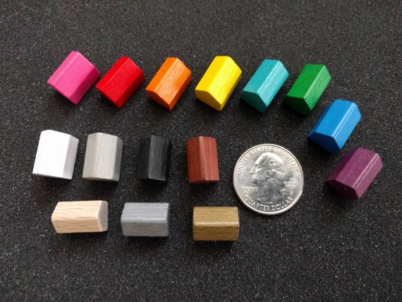 Board Game Houses / Settlements Classic Colors - Etsy