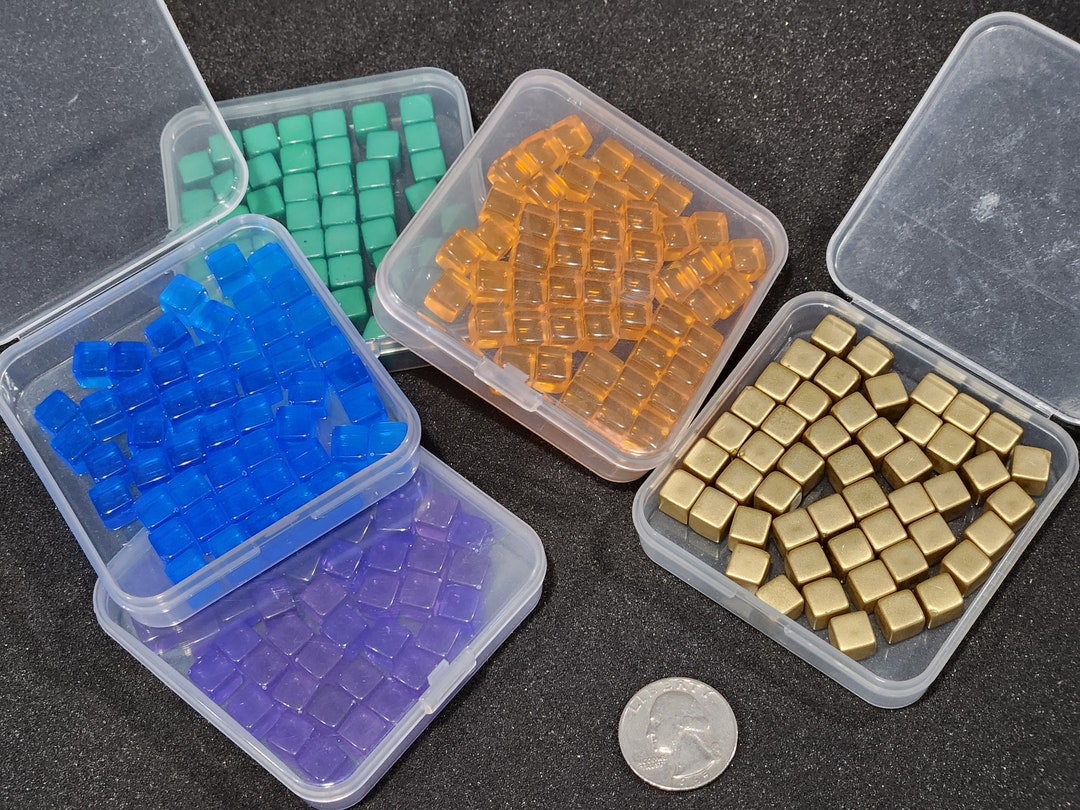 8mm Plastic Cube Gift Box (50 Pieces) - Etsy
