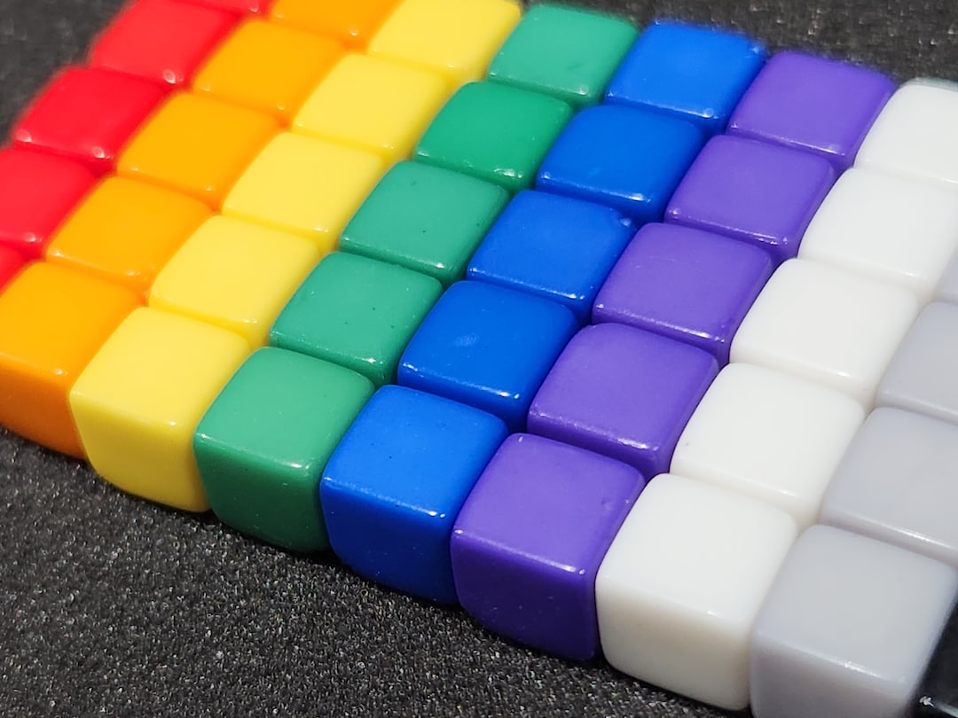 Solid Color Plastic Cubes 8mm | Board Game Pieces - Etsy